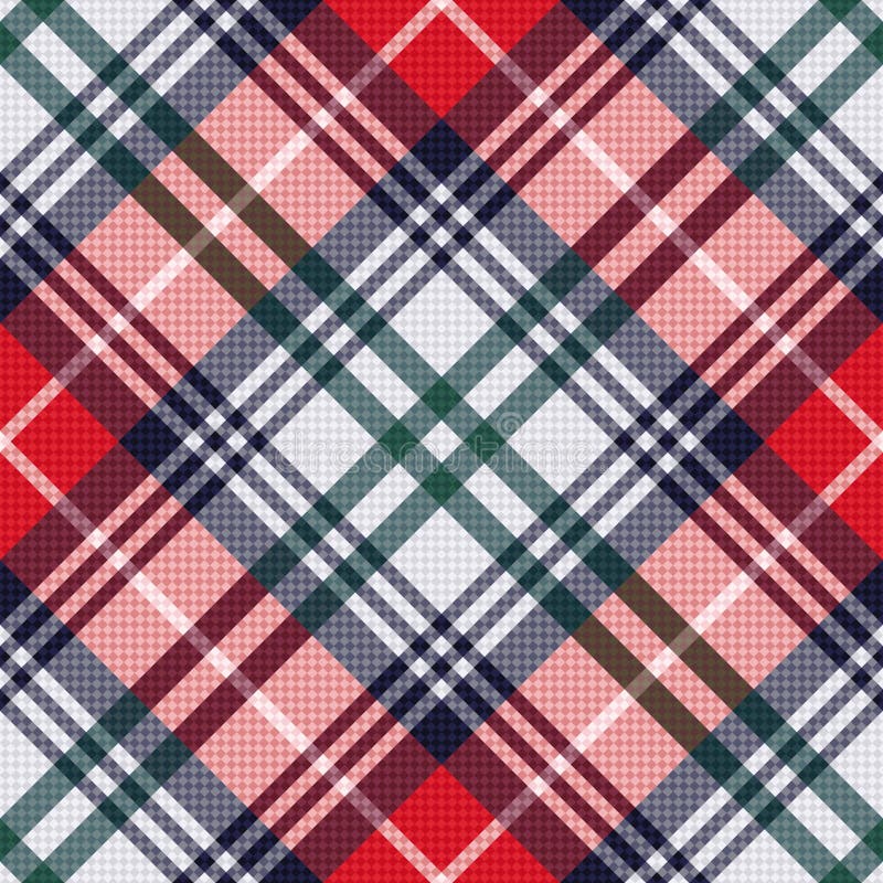 Diagonal Tartan Seamless Texture in Red and Light Grey Hues Stock ...
