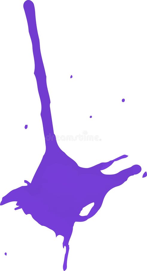 Diagonal Thick Purple Paint Splash. Stock Illustration - Illustration ...