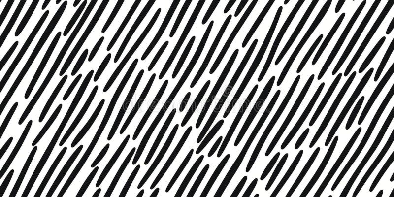 Diagonal Thin Stripes Seamless Pattern. Hand Drawn Dashed Parallel ...