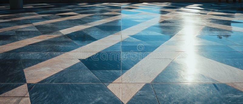 Diagonal Tile Pattern Showcasing Modern Design in a Dynamic Urban Space ...