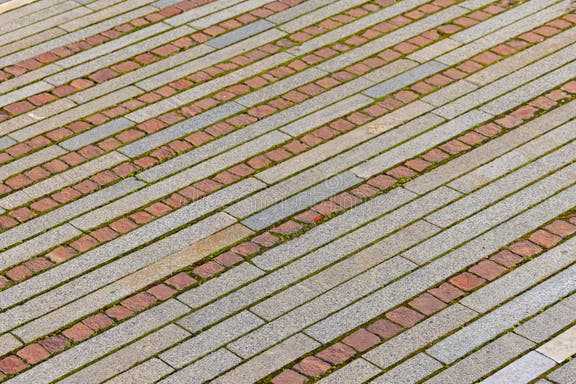 Diagonal Tiles Town Pavement Stock Image - Image of town, european ...