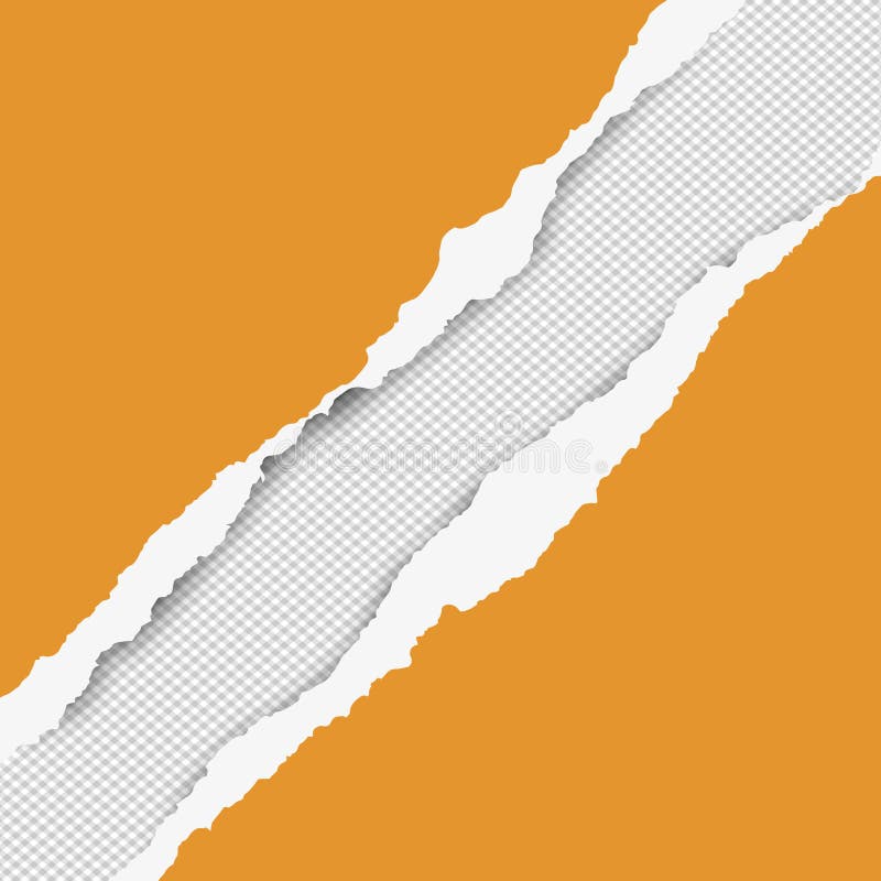 Diagonal Torn Brown Squared Paper Strips for Text or Message are on ...