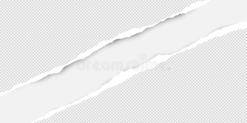 Diagonal Torn White Squared Paper Strips for Text or Message are on ...