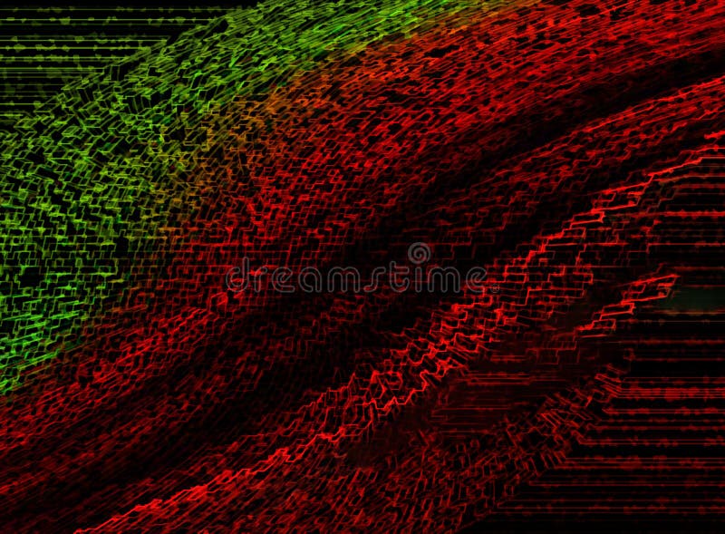 Diagonal Vibrant Red Green Matrix Maze Pattern Stock Illustration ...