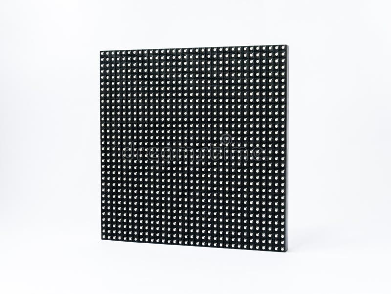Diagonal View of a Square LED Screen Module (32x32 LEDs) Standing ...