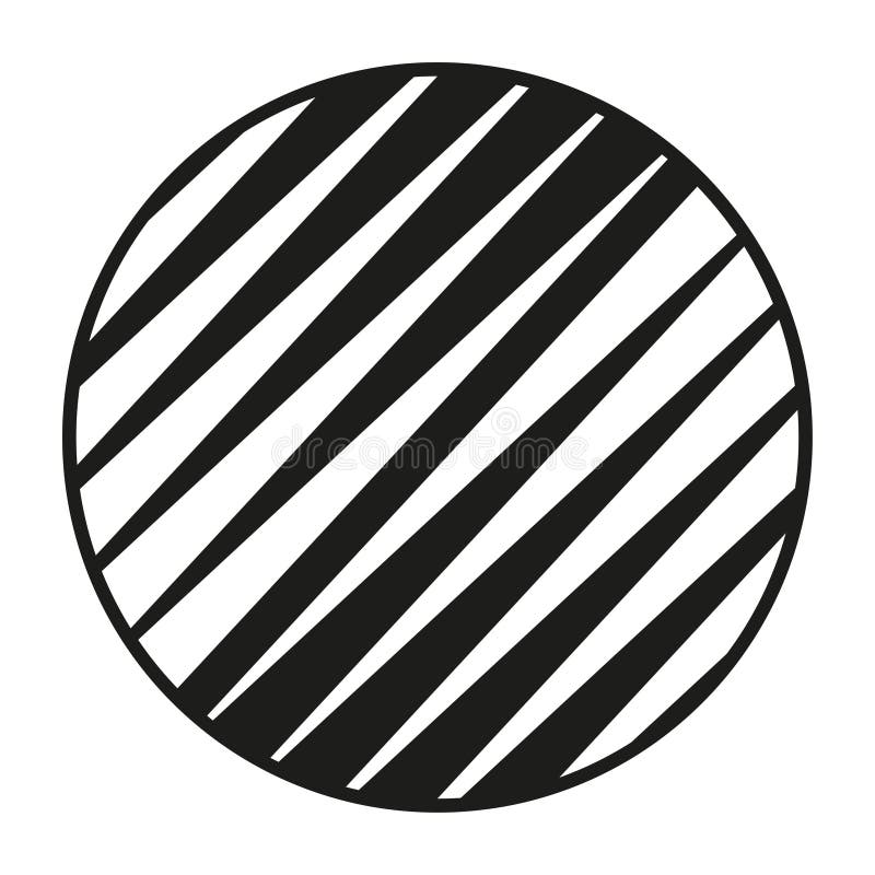 Diagonal Wave Icon. Stripe Ripple Pattern. Abstract Circle Texture ...