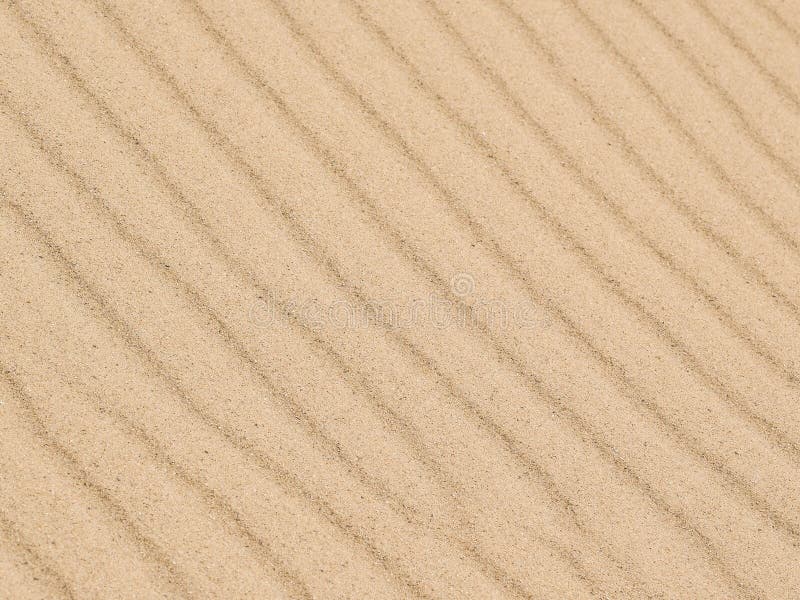 Diagonal Waves of Sand. Sandy Texture Background. Stock Image - Image ...