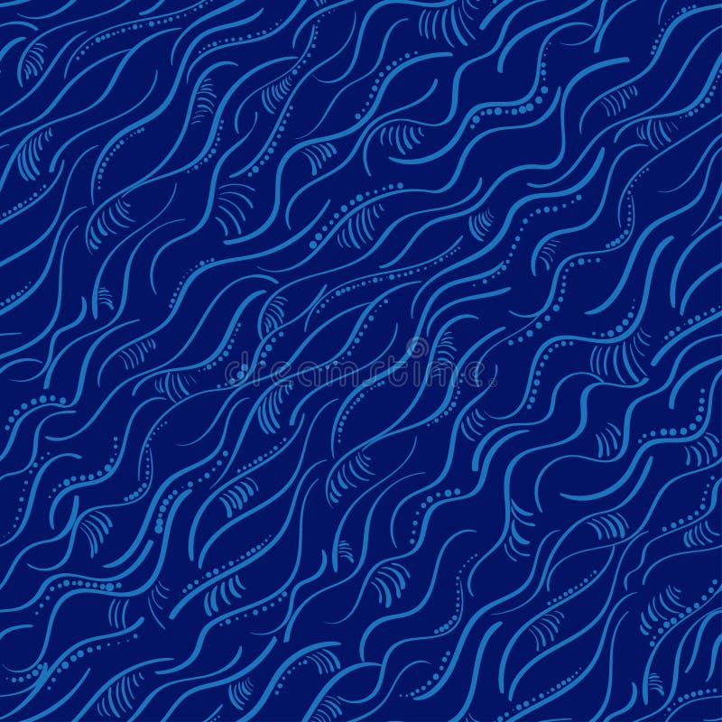 Diagonal Waves Seamless Pattern Stock Vector - Illustration of ...