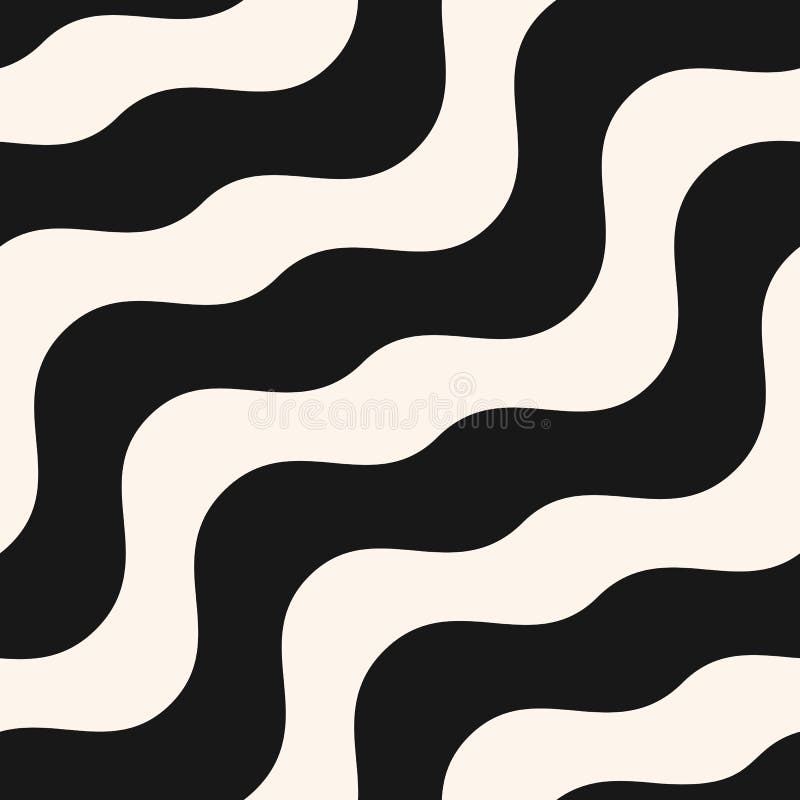 Vector Abstract Wavy Seamless Pattern. Black and White Waves Background ... Vector Abstract Wavy Seamless Pattern. Black and White Waves Background ...