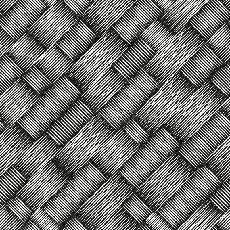 Diagonal Weaving Seamless Pattern Stock Vector - Illustration of autumn ...