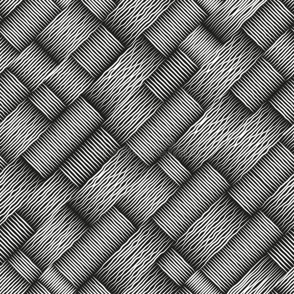 Diagonal Weaving Seamless Pattern Stock Vector - Illustration of autumn ...