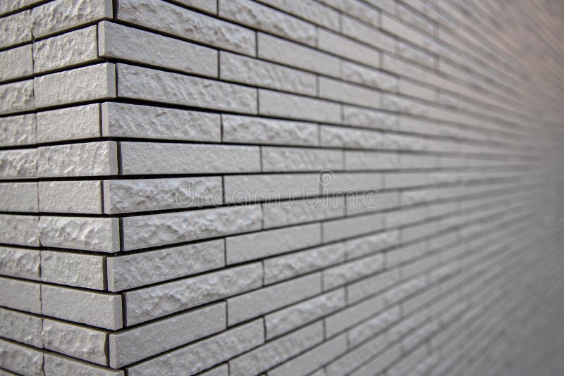 Diagonal White Brick Wall Background Stock Image - Image of ...