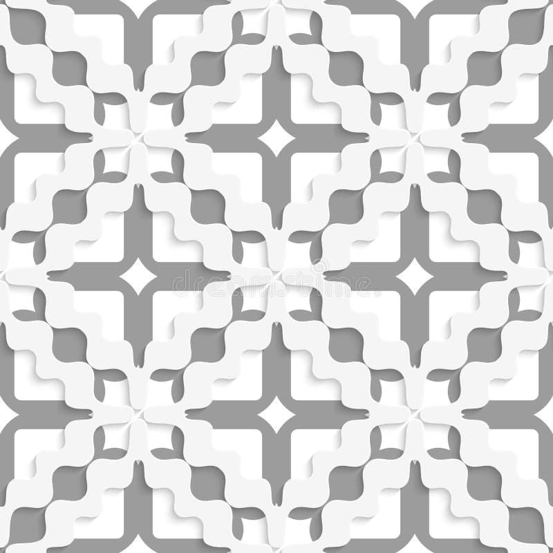 Diagonal White Rectangles Layers on Primary Blue Background Stock ...