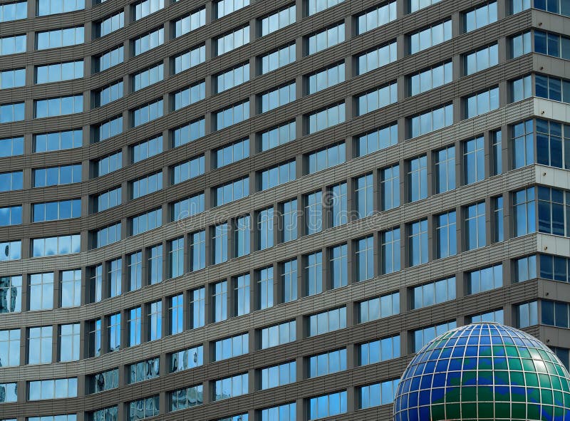 Diagonal Windows of Modern Building Architecture Stock Photo - Image of ...