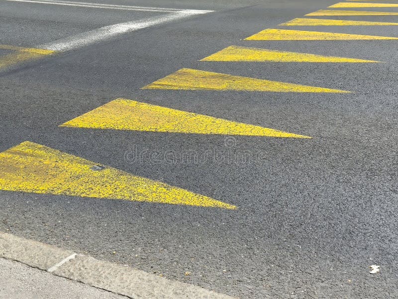 Diagonal Yellow Arrow Markings Stock Photos - Free & Royalty-Free Stock ...