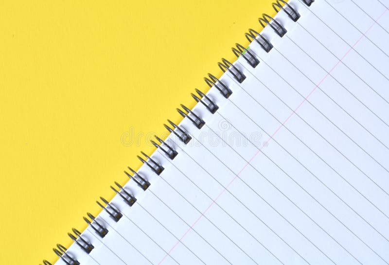 Diagonal Yellow Notepad stock image. Image of design - 79626435