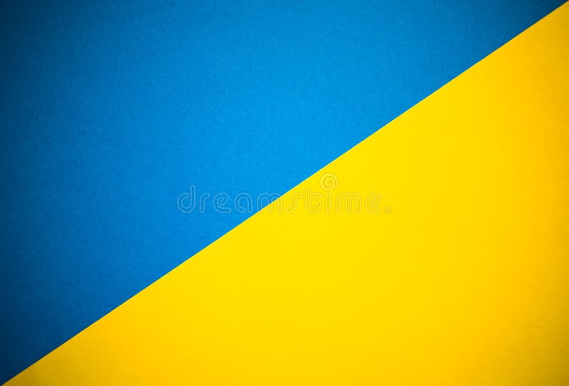 Diagonally Divided Yellow and Blue Abstract Background Stock Image ...