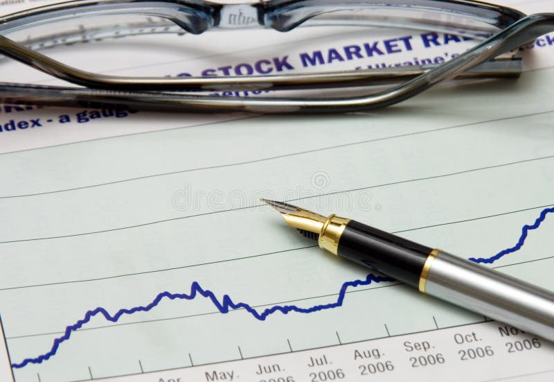 Up and Down in the Financial Markets Stock Photo - Image of money, bill ...