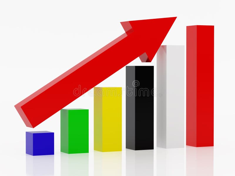 Rising results stock illustration. Illustration of calculation - 14700279