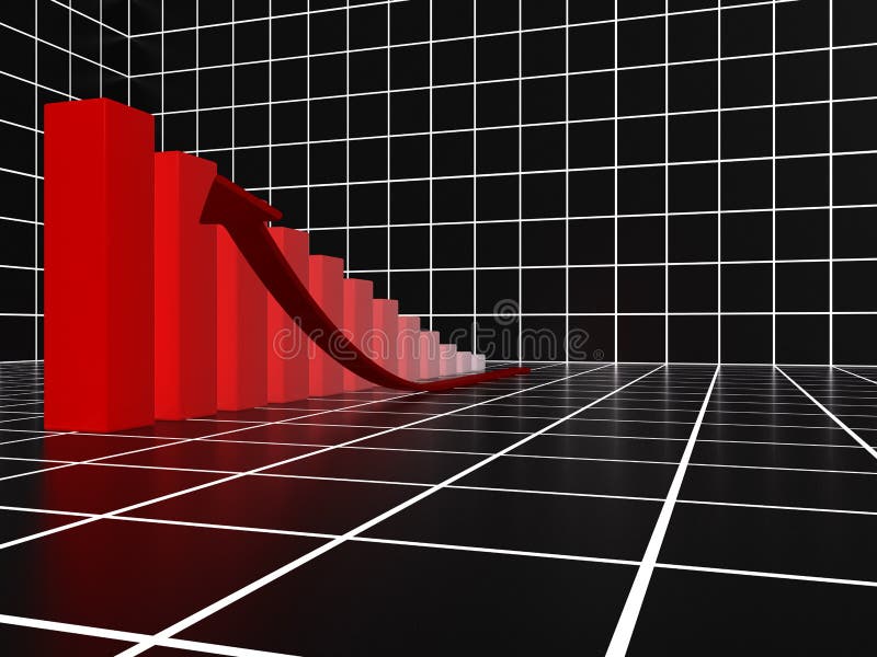3d chart deficit stock illustration. Illustration of deficit - 8375633