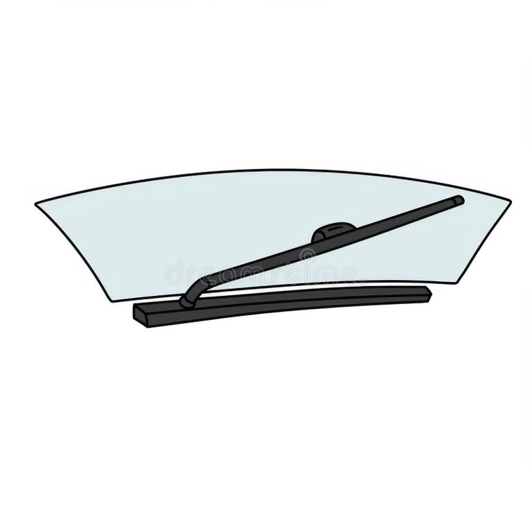 Diagram of a Car Windshield Wiper System Stock Illustration ...