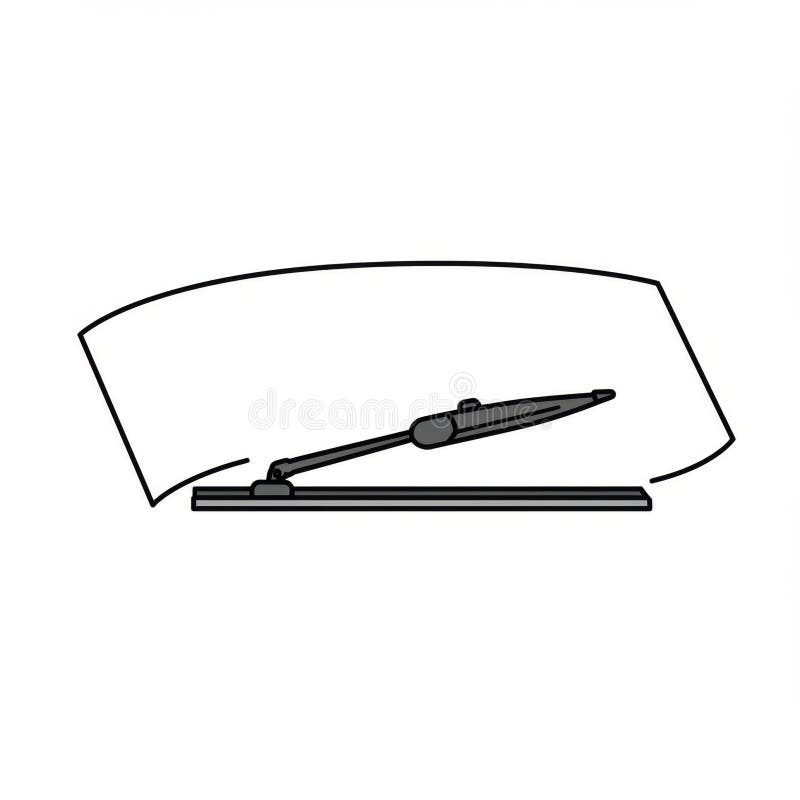 Diagram of a Car Windshield Wiper System Stock Illustration ...
