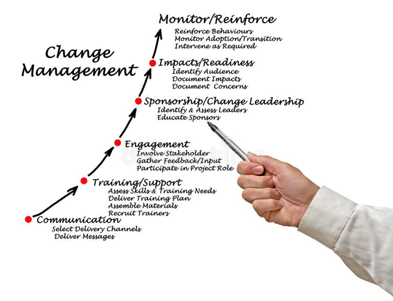 Diagram of Change Management Stock Image - Image of assessment, concept ...