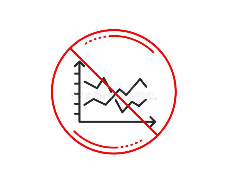 Diagram Chart Line Icon. Presentation Graph Sign. Vector Stock Vector ...