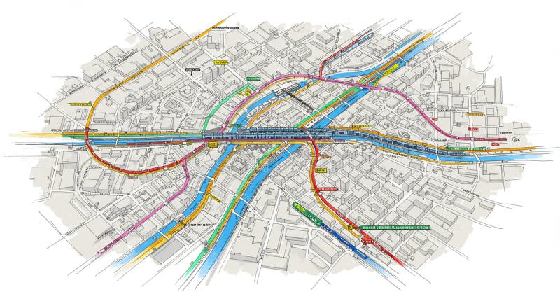 Map Lines Different Directions Stock Illustrations – 70 Map Lines Different Directions Stock ...