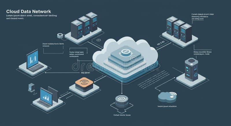 Diagram of a Cloud Data Network Illustrating Connectivity. Centralized ...