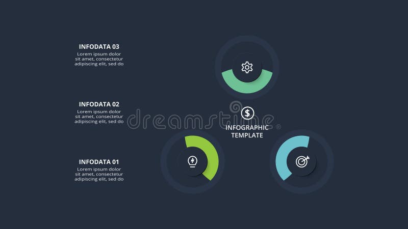 Diagram Concept for Infographic with 3 Steps, Options, Parts or ...