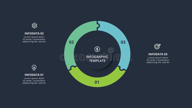 Diagram Concept for Infographic with 3 Steps, Options, Parts or ...