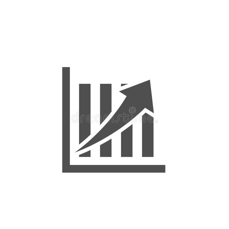 Diagram data vector icon stock vector. Illustration of exponential ...