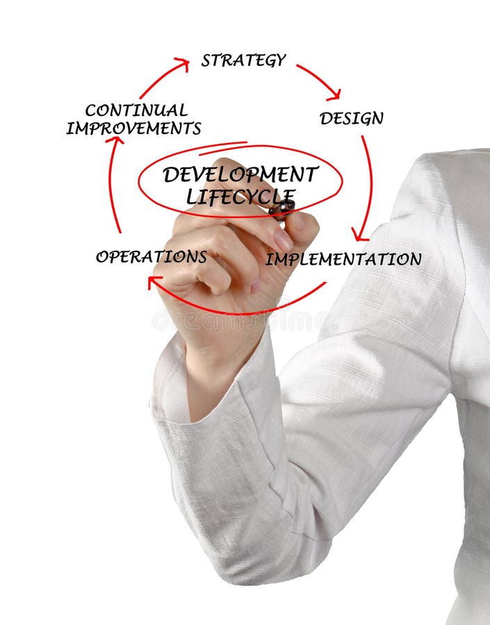 Diagram of Development Lifecycle Stock Photo - Image of concept, life ...