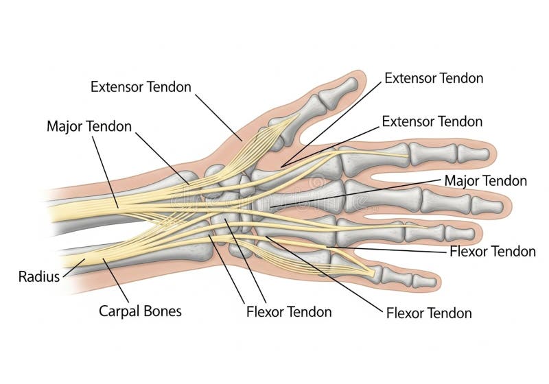 Major Tendons Stock Illustrations – 18 Major Tendons Stock ...