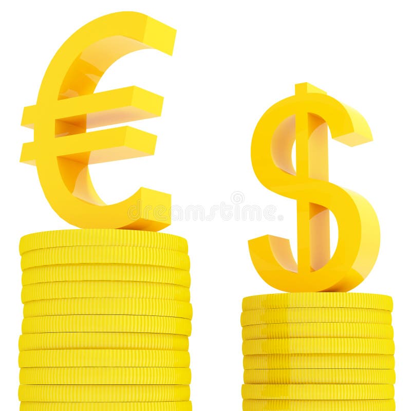 Diagram euro and dollar stock illustration. Illustration of backgrounds ...
