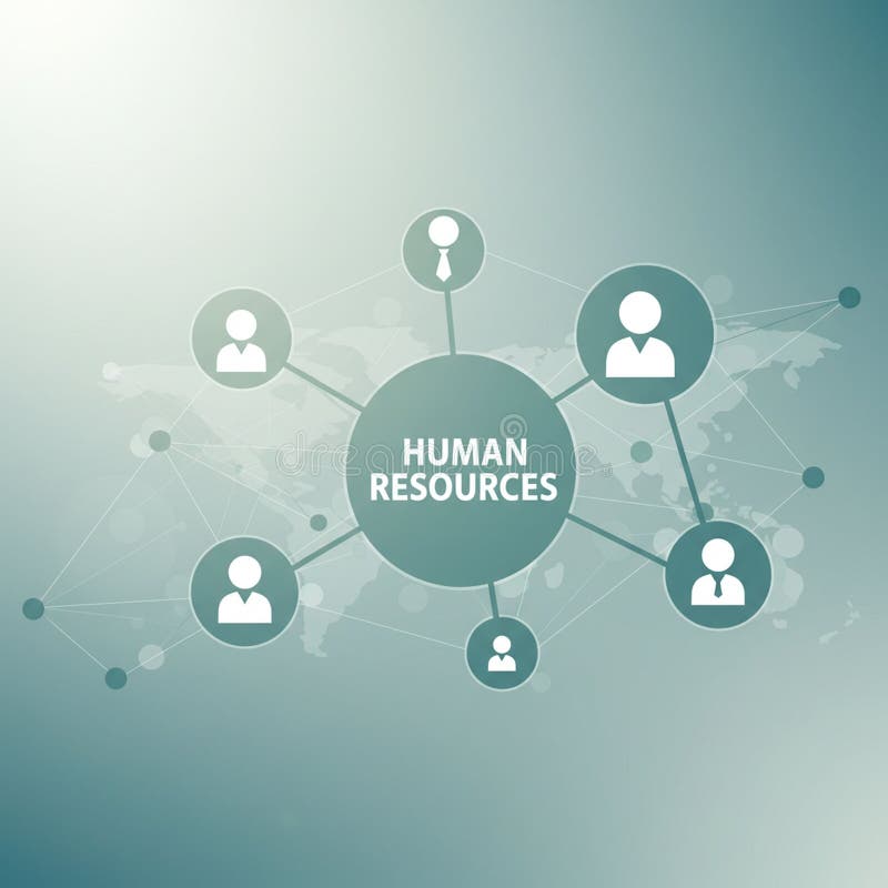 Diagram Featuring a Central Circle Labeled "Human Resources," Connected by Lines To Stock ...