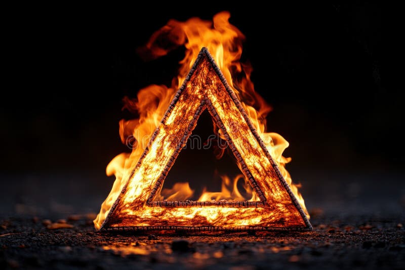 A Diagram of the Fire Tetrahedron, Educational and Technical, Safety ...