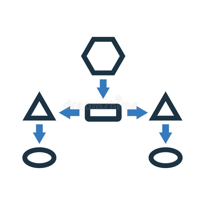 Diagram, Flowchart, Work Flow Icon. Editable Vector Graphics Stock ...