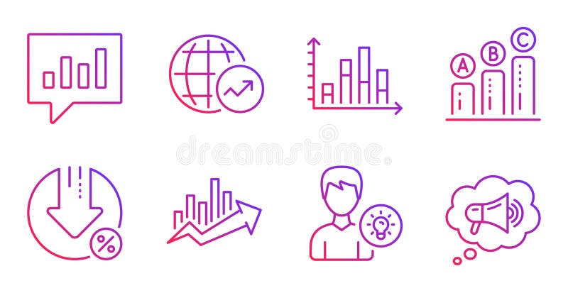 Diagram Graph, Loan Percent and Person Idea Icons Set. Analytical Chat ... Diagram Graph, Loan Percent and Person Idea Icons Set. Analytical Chat ...
