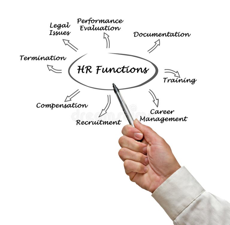 Diagram of HR Functions stock image. Image of human, functions - 94357967