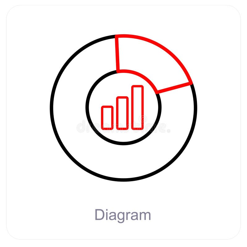Diagram and Diagram Icon Concept Stock Vector - Illustration of stats ...