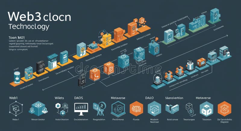 Diagram Illustrating "Web3 Technology" with a Timeline and Modular ...