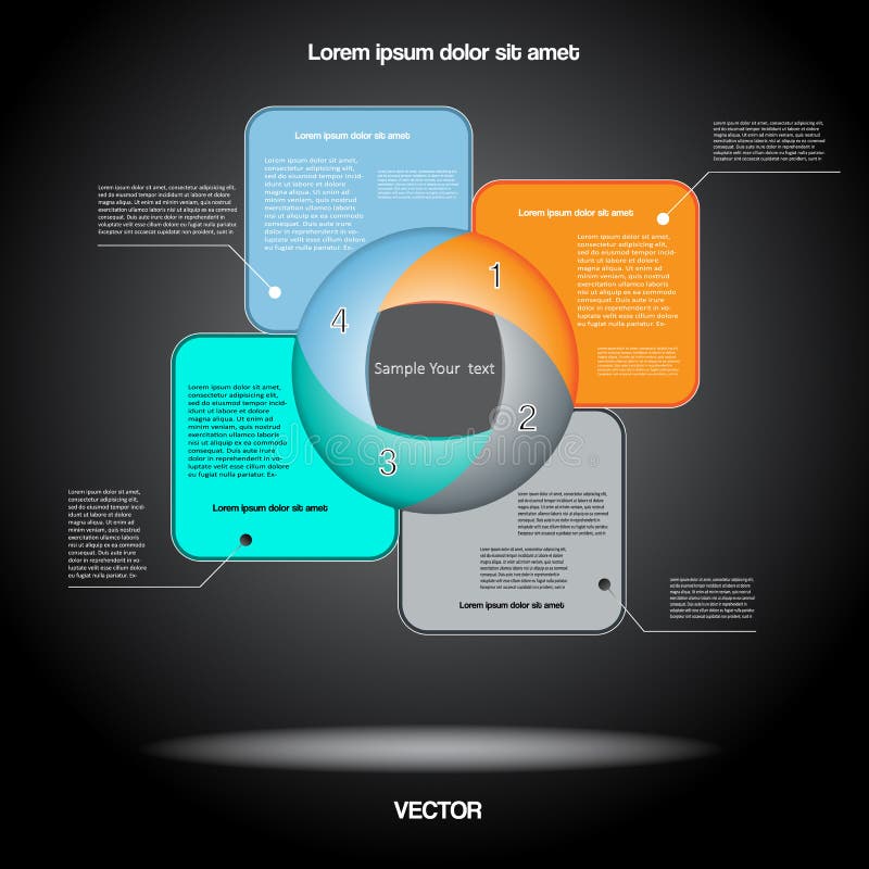 Diagram Infographic for Business Project, Workflow Stock Vector ...