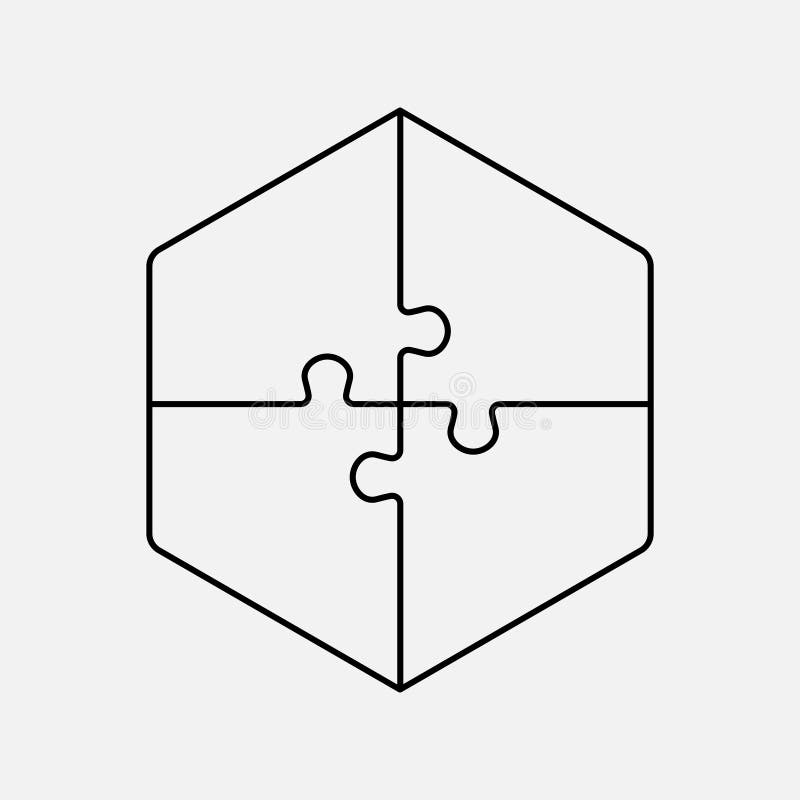 Diagram Infographic 4 Steps, Hexagon Puzzle Jigsaw Stock Vector ... Diagram Infographic 4 Steps, Hexagon Puzzle Jigsaw Stock Vector ...