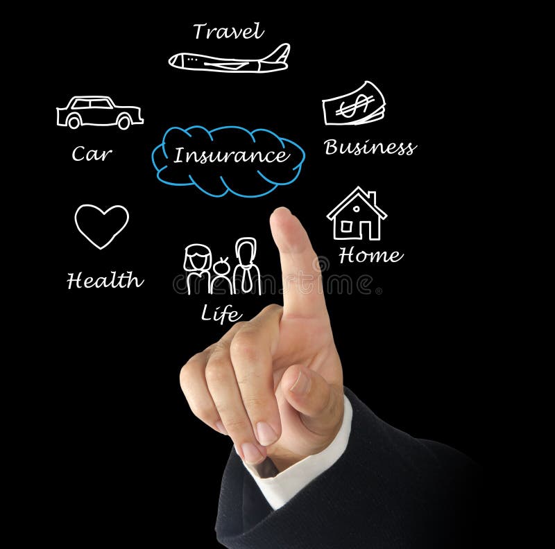 Diagram of insurance stock photo. Image of vertical, drawing - 85680168