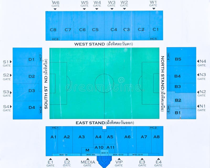 Diagram Le Stade De Football Photo stock - Image du football, pousse ...