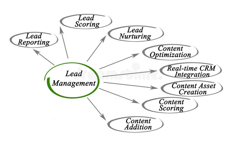 Lead management process stock illustration. Illustration of convert ...