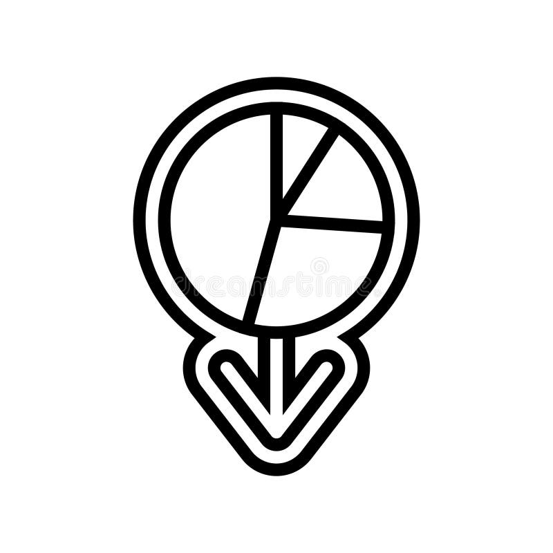 Diagram Loading Statistical Data Line Icon Vector Illustration Stock ...