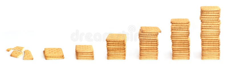 Diagram made from cookies. stock photo. Image of food - 106943646